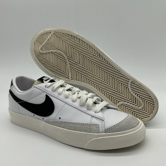 Nike | Shoes | Used Nike Womens Blazer Low 77 White Black Sail Sneakers ...